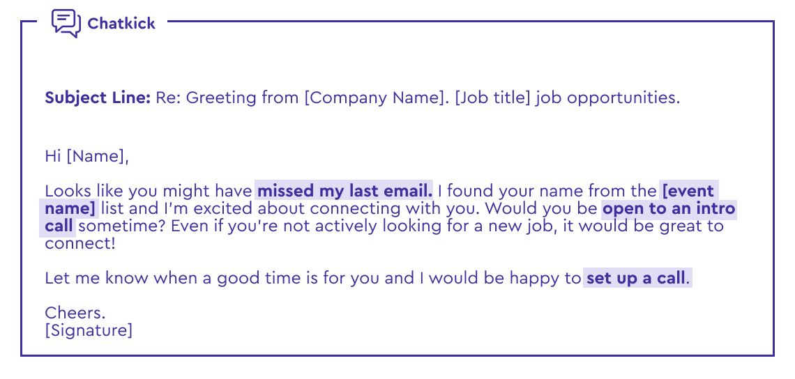 5 Cold Recruitment Email Templates To Win Engineering Candidates — Chatkick
