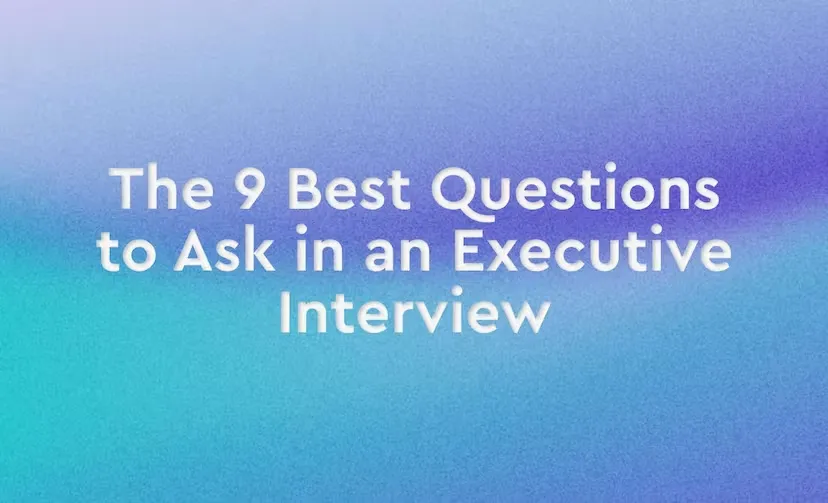 The 9 Best Questions to Ask in an Executive Interview — Chatkick
